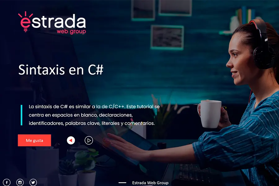 Sintaxis de C# | Estrada Web Group
