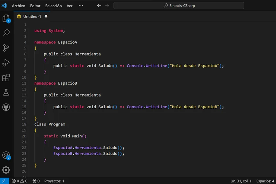 Explorando los namespaces en C#: organización y claridad en tu código ...